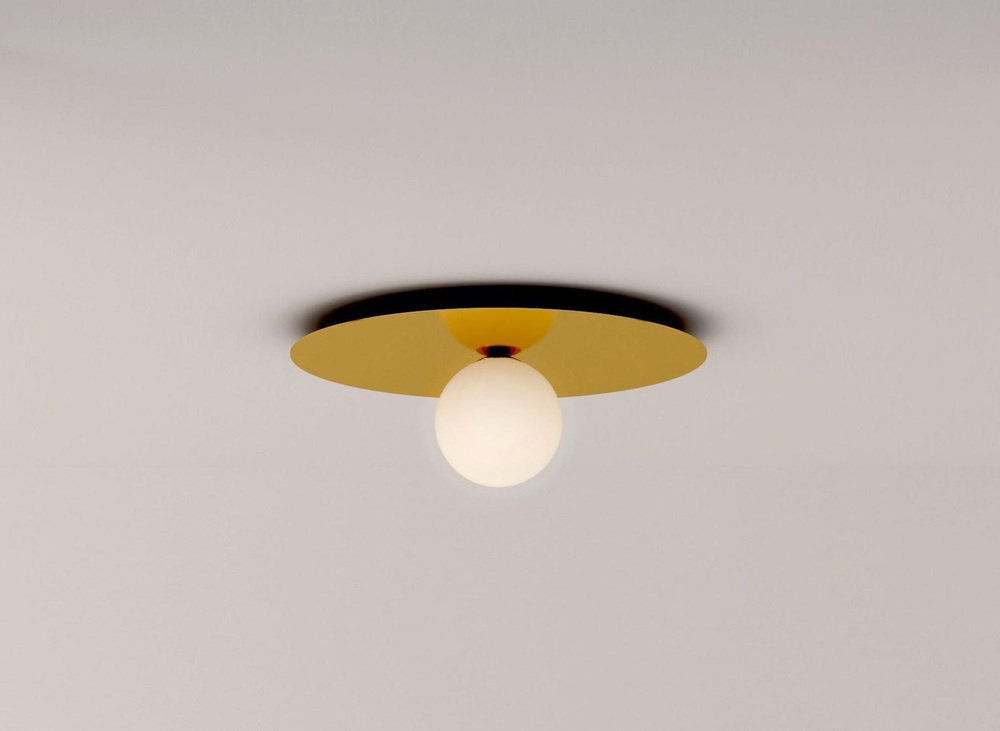 Large Plate and Sphere Ceiling Light by Atelier Areti for sale at Pamono