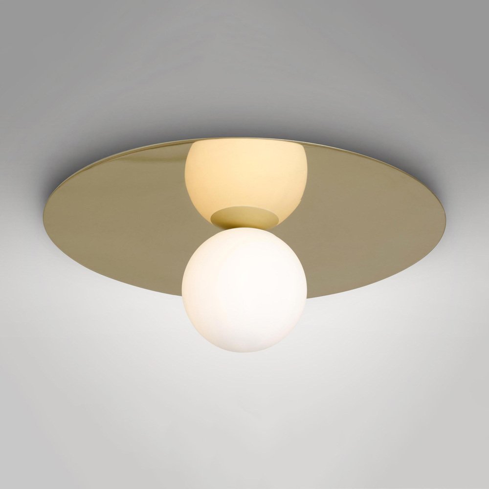 Large Plate and Sphere Ceiling Light by Atelier Areti for sale at Pamono