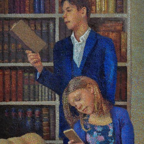 Bill Bone, Trafalgar Square, Oil on Wax Panel for sale at Pamono