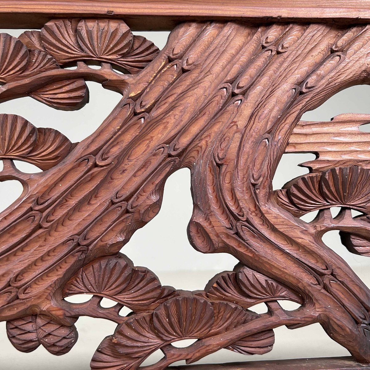 Wooden Ranma Temple Mountain Landscape, Japan, 1920s for sale at Pamono