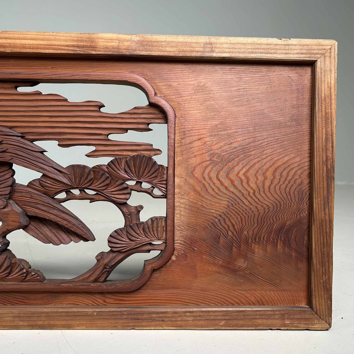 Wooden Ranma Temple Mountain Landscape, Japan, 1920s for sale at Pamono