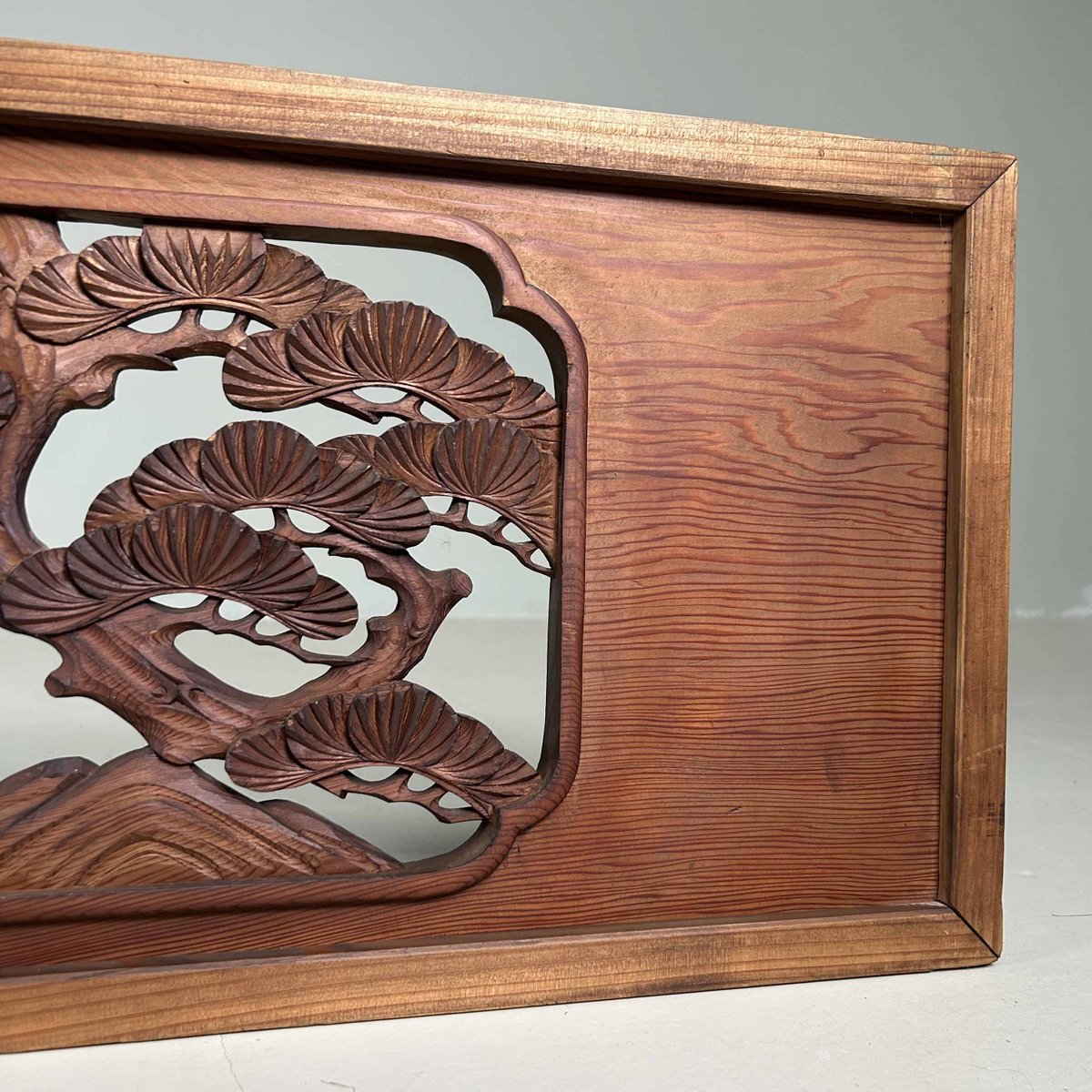 Wooden Ranma Temple Mountain Landscape, Japan, 1920s for sale at Pamono