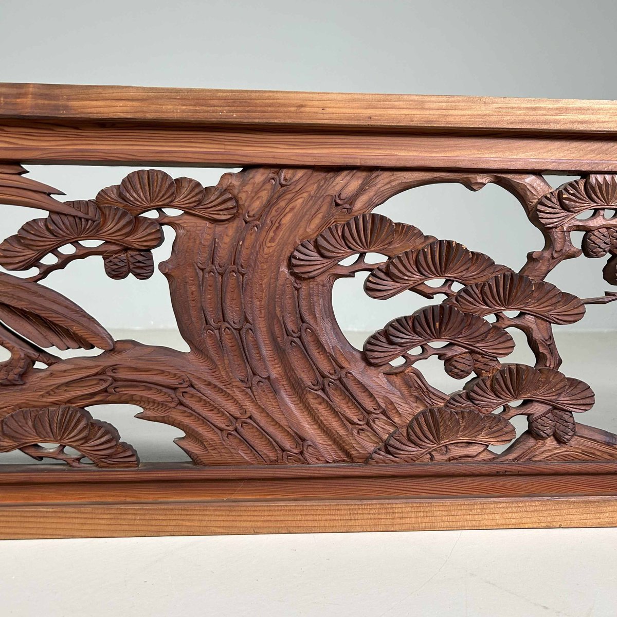 Wooden Ranma Temple Mountain Landscape, Japan, 1920s for sale at Pamono