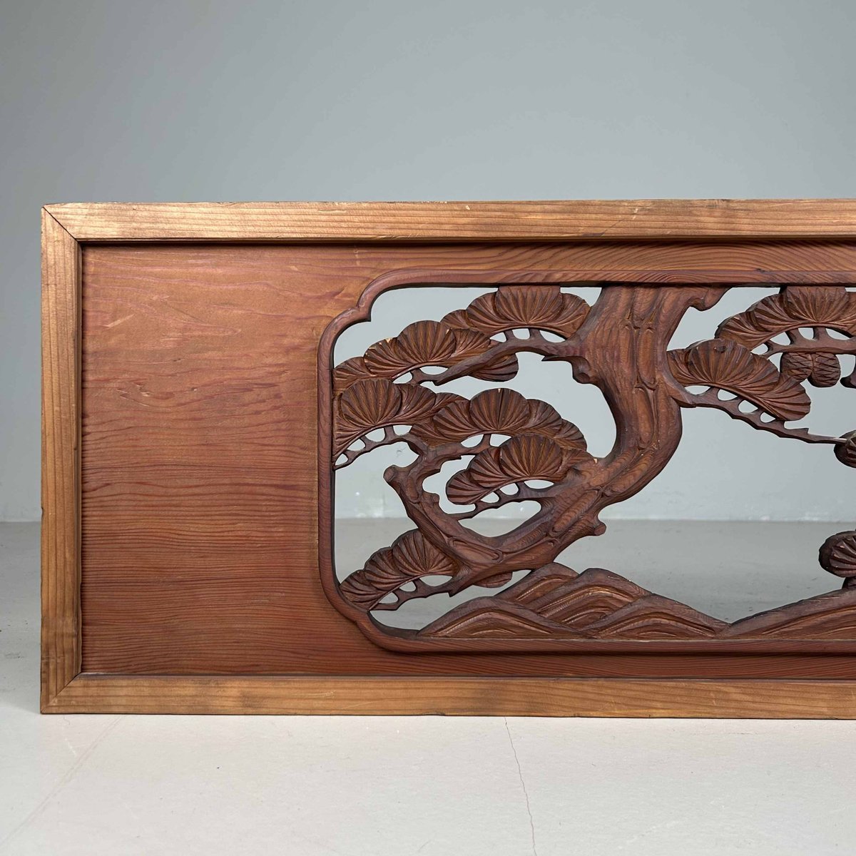 Wooden Ranma Temple Mountain Landscape, Japan, 1920s for sale at Pamono