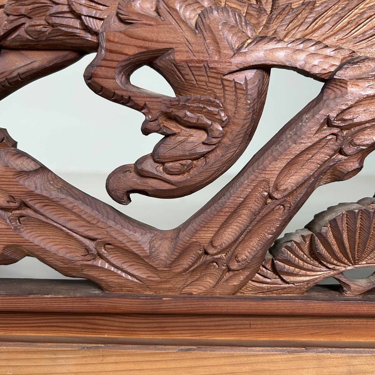 Wooden Ranma Temple Mountain Landscape, Japan, 1920s for sale at Pamono