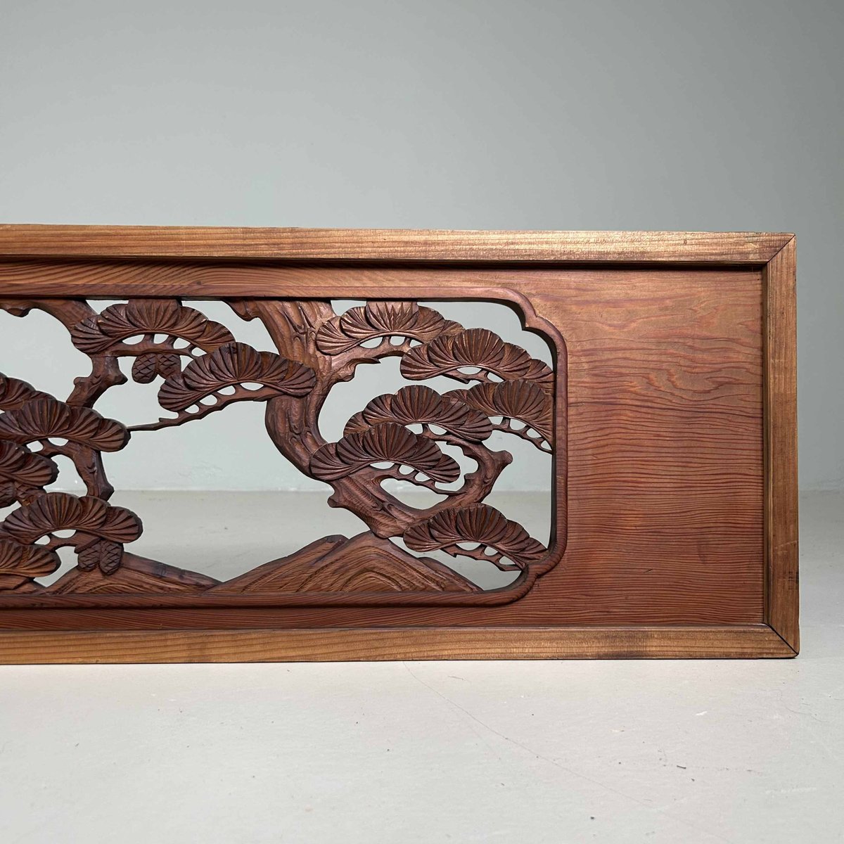 Wooden Ranma Temple Mountain Landscape, Japan, 1920s for sale at Pamono