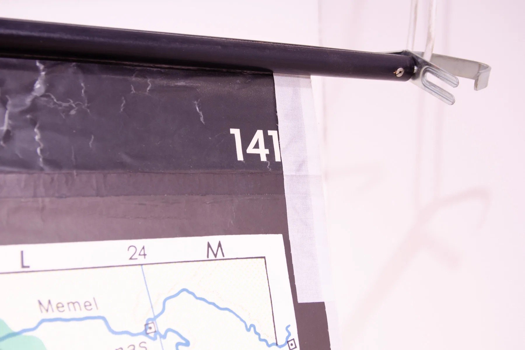 Vintage German School Map of Central Europe, 1961 for sale at Pamono