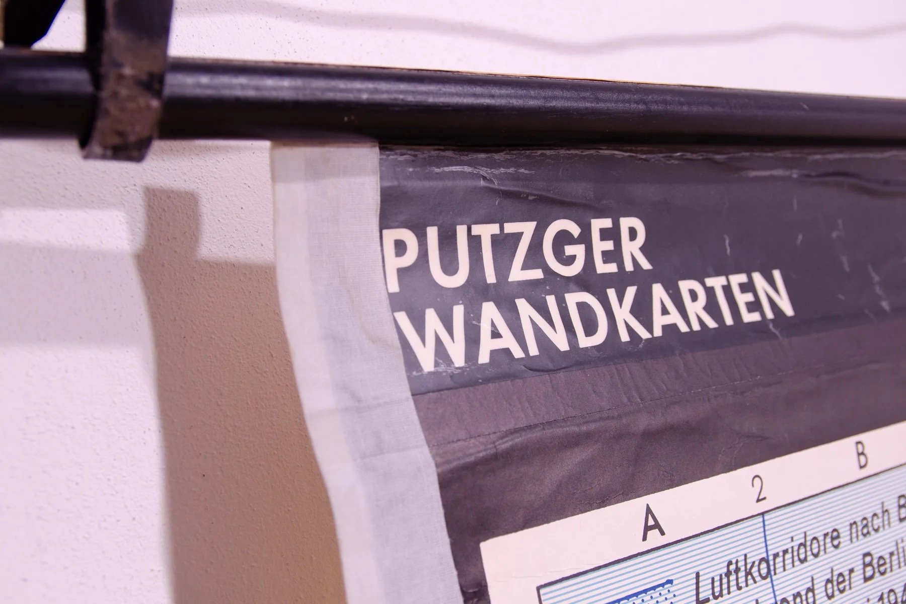 Vintage German School Map of Central Europe, 1961 for sale at Pamono