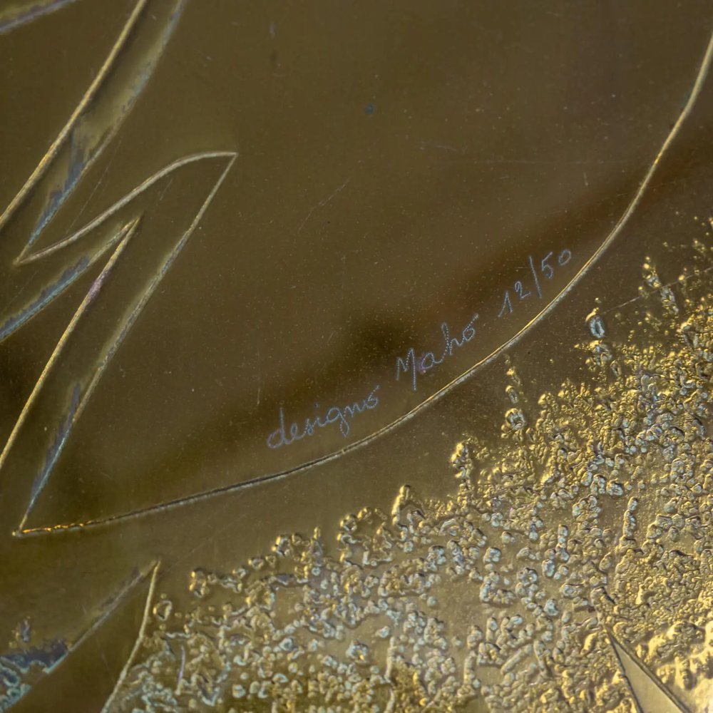 Travertine Coffee Table by George Mathias for Maho, 1970s for sale at ...