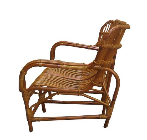 Italian Three-Seater Rattan Sofa, 1960s for sale at Pamono