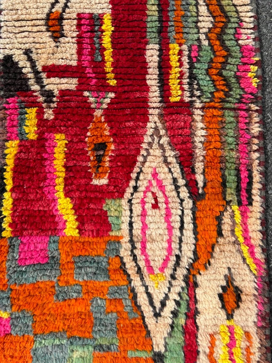 Modern Moroccan Runner Rug for sale at Pamono
