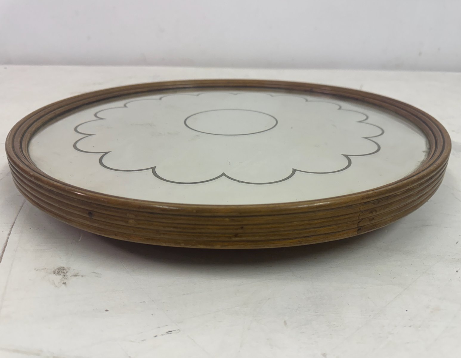 Italian Mirrored Revolving Lazy Susan Centrepiece Tray, 1940s for sale ...