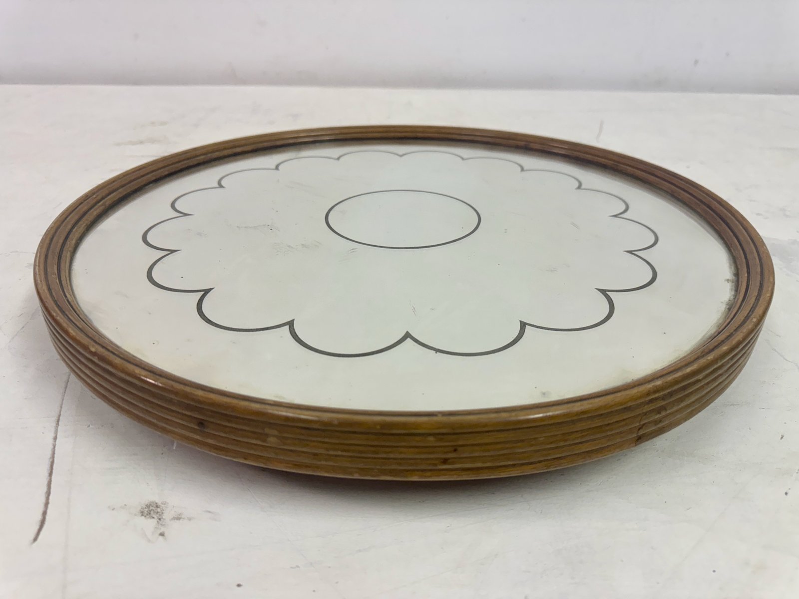 Italian Mirrored Revolving Lazy Susan Centrepiece Tray, 1940s for sale ...