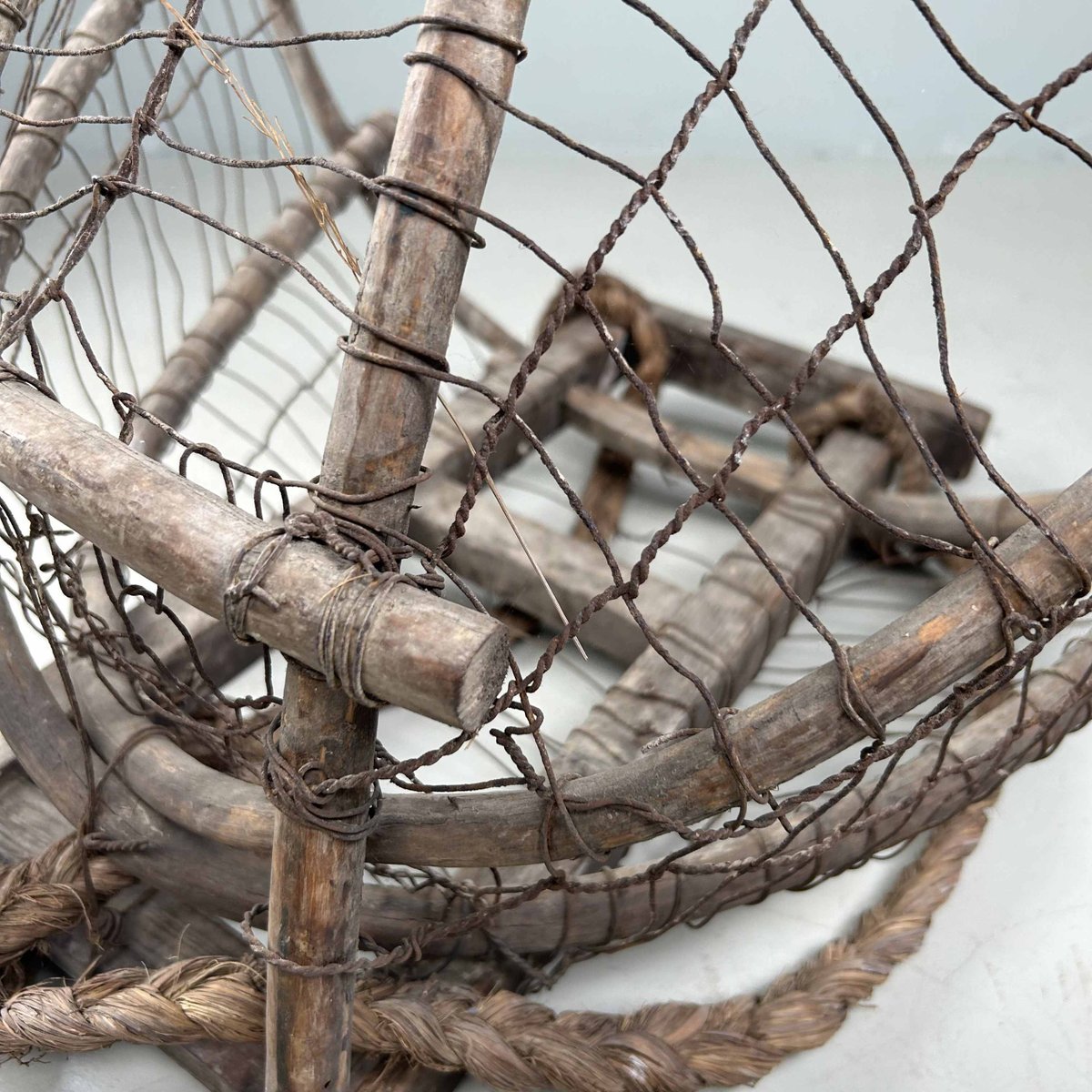 Antique Japanese Harvest Backpack Basket, 1920s for sale at Pamono