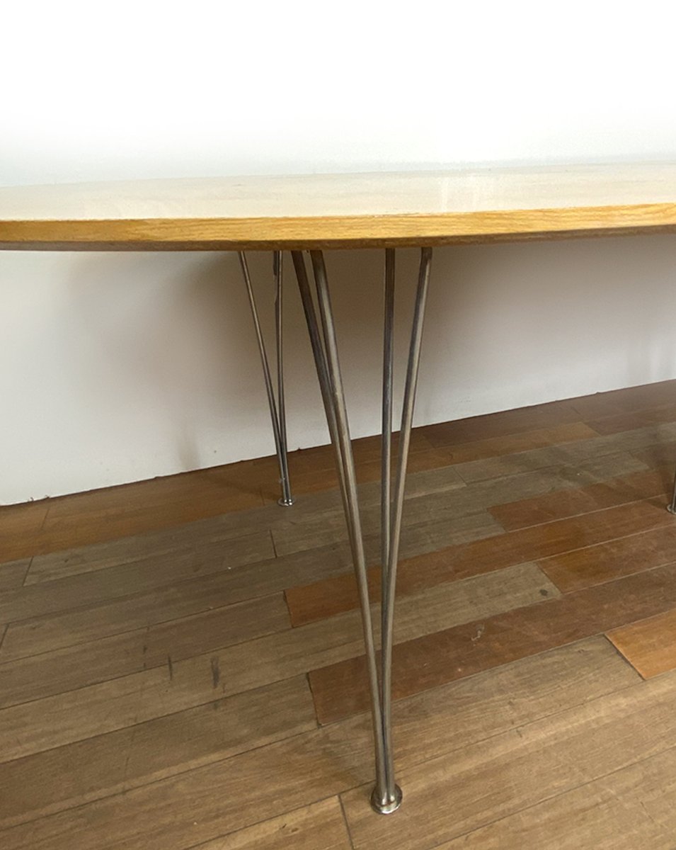 Vintage Ellipse Table from Fritz Hansen, 1970s for sale at Pamono