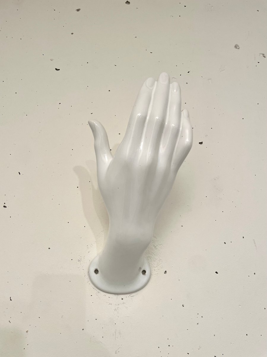 Hand Ceramic Wall Lamp, 1980 for sale at Pamono