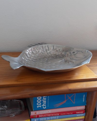 Vintage Fish Tray in Silver, 1970s for sale at Pamono