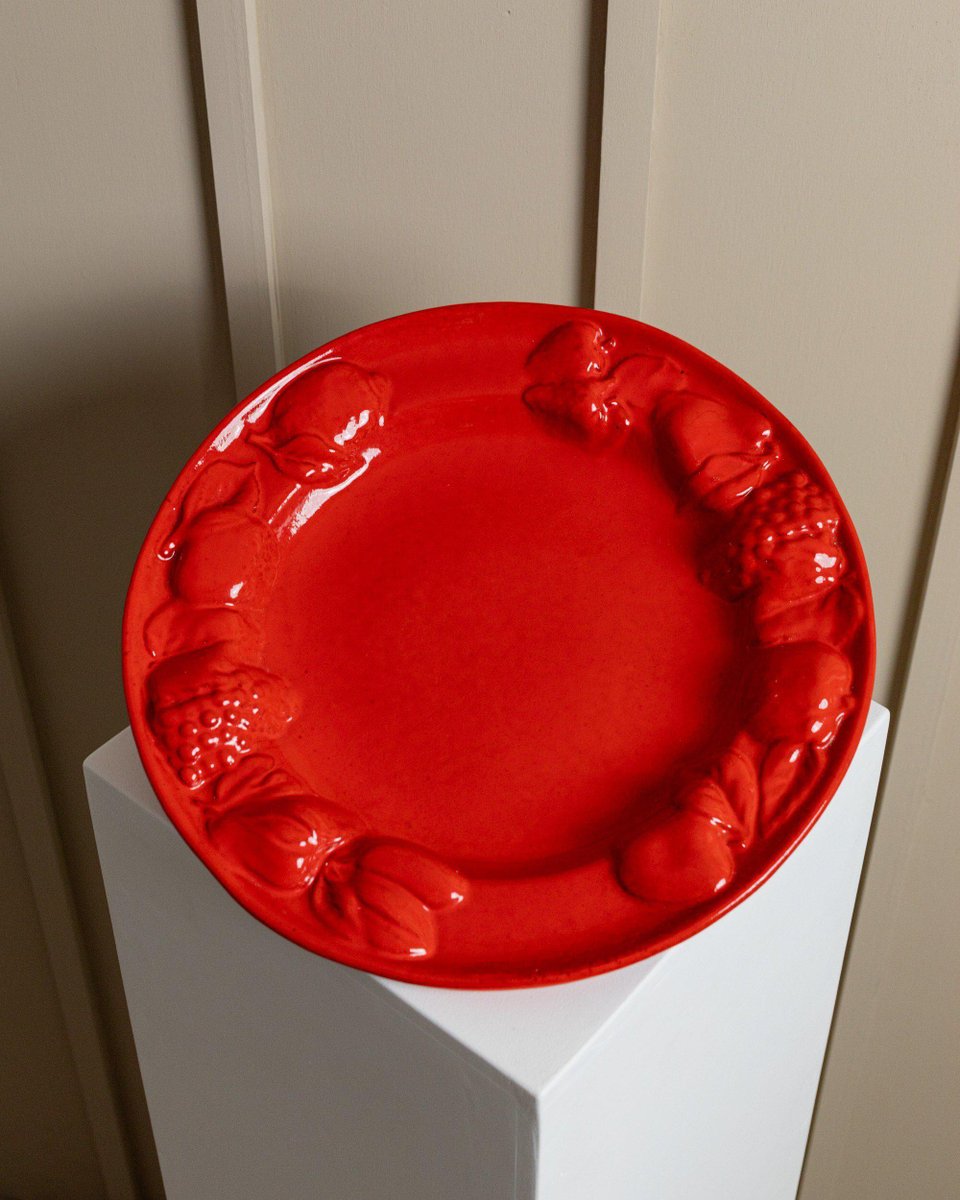 Vintage Ceramic Fruit Platter, 1980s for sale at Pamono