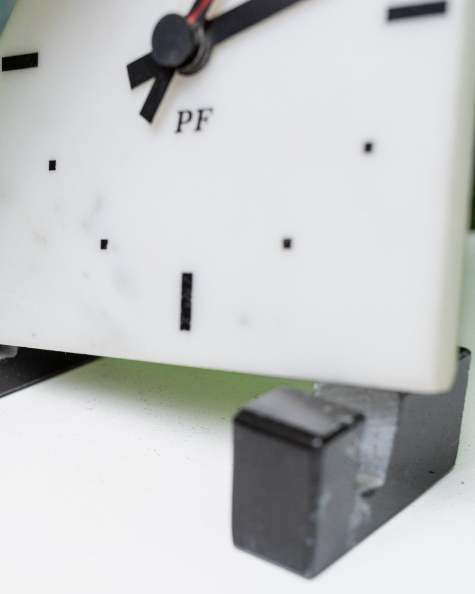 Vintage Marble Triangle Grandfather Clock, 1980s for sale at Pamono