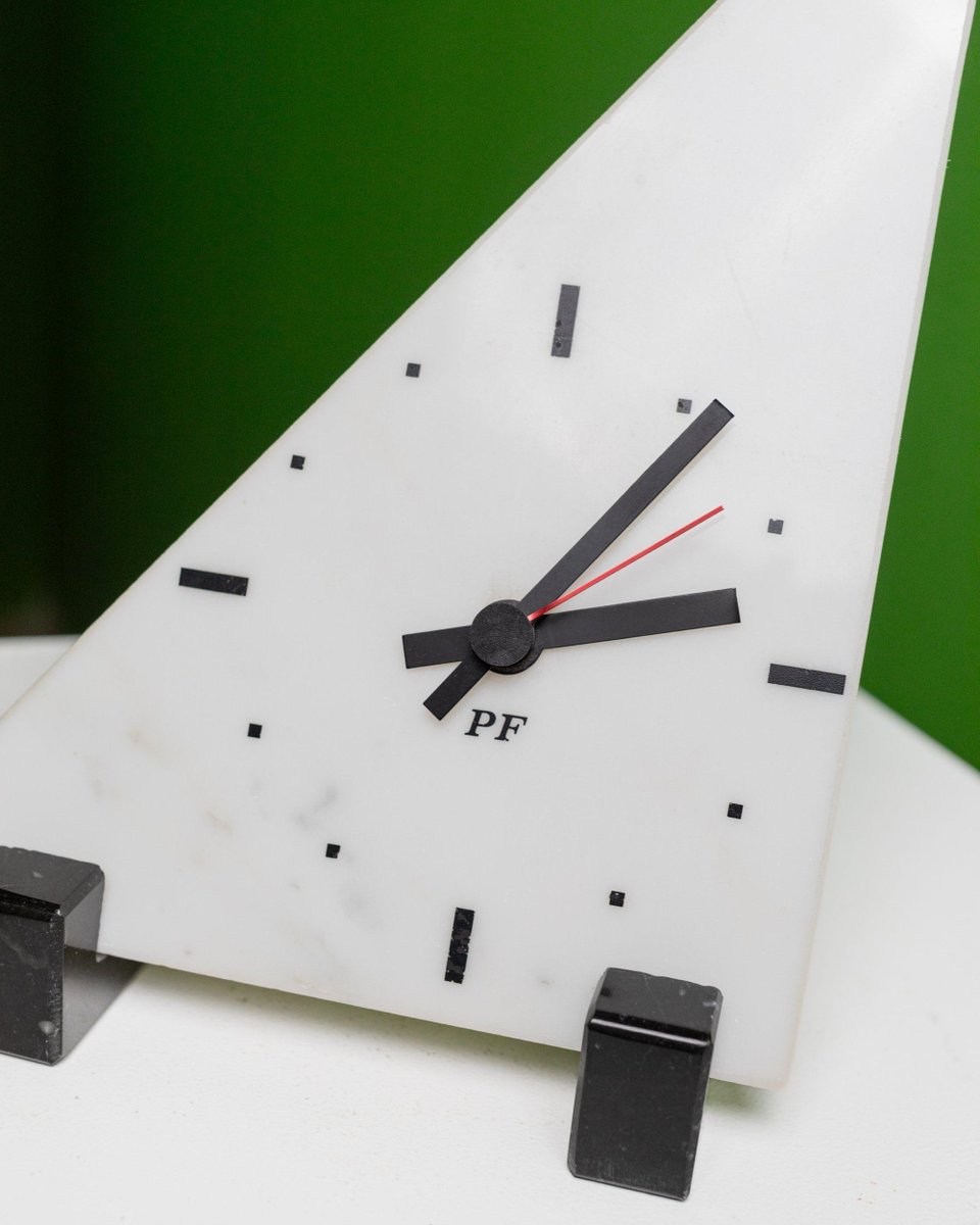 Vintage Marble Triangle Grandfather Clock, 1980s for sale at Pamono