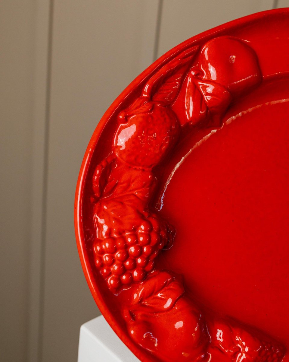 Vintage Ceramic Plate, 1980s for sale at Pamono