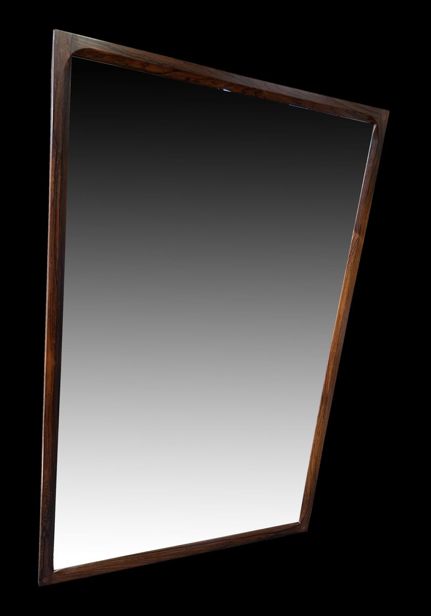 Grand Miroir Mural Santos en Palissandre par Aksel Kjersgaard pour ...
