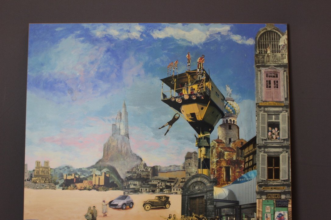 Jacques Deal, Lively City Scene, 1980s, Oil Painting for sale at Pamono