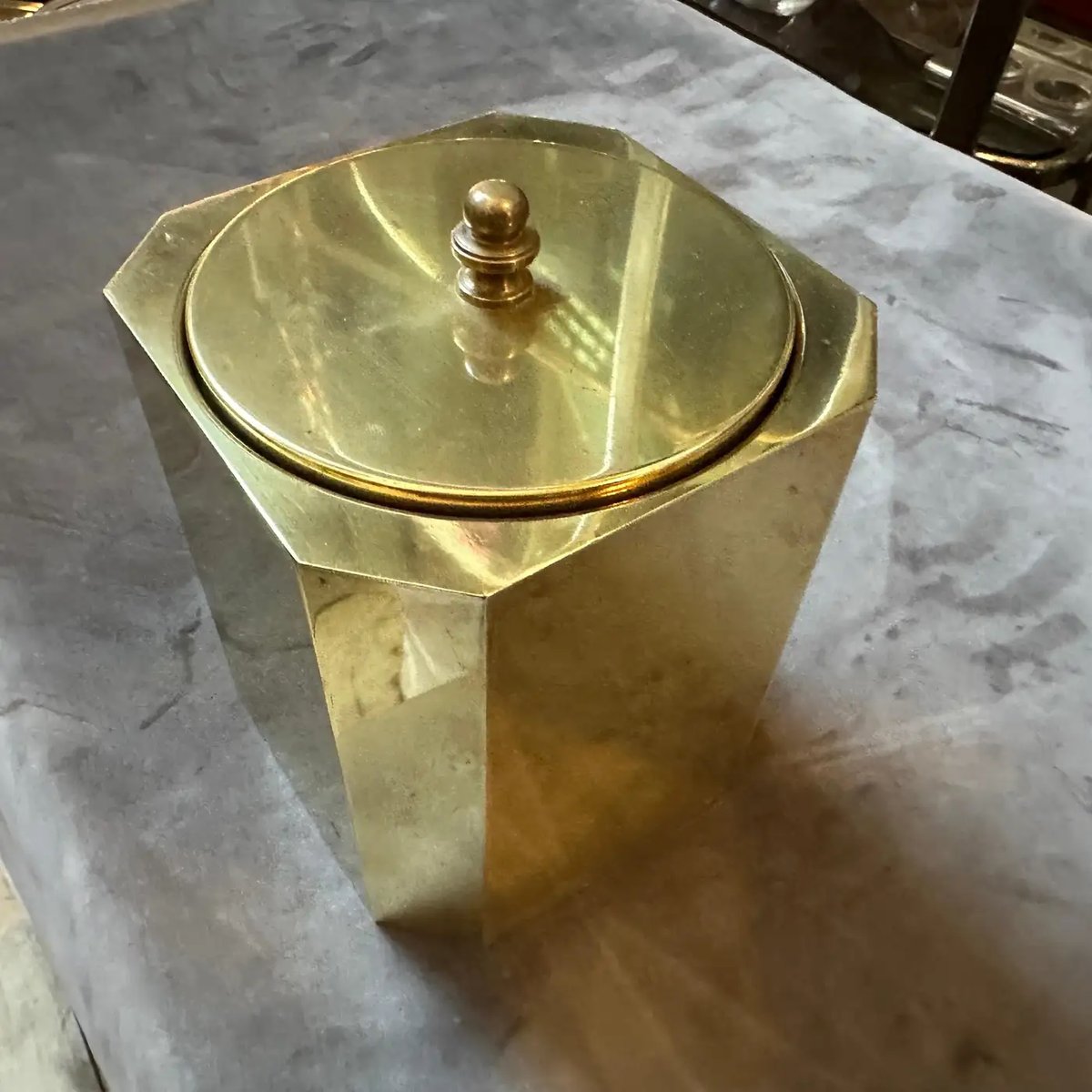 Mid-Century Italian Modern Brass Octagonal Ice Bucket, 1950s for sale ...