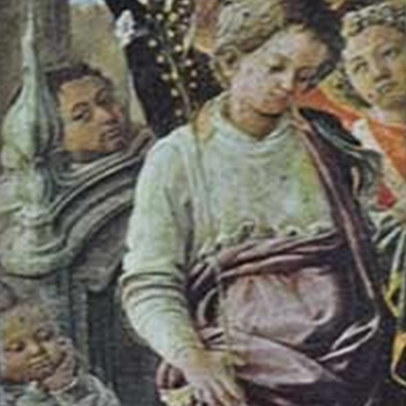 Virgin Mary Triptych with Archangel Saint Michael, 19th Century, Painting for sale at Pamono