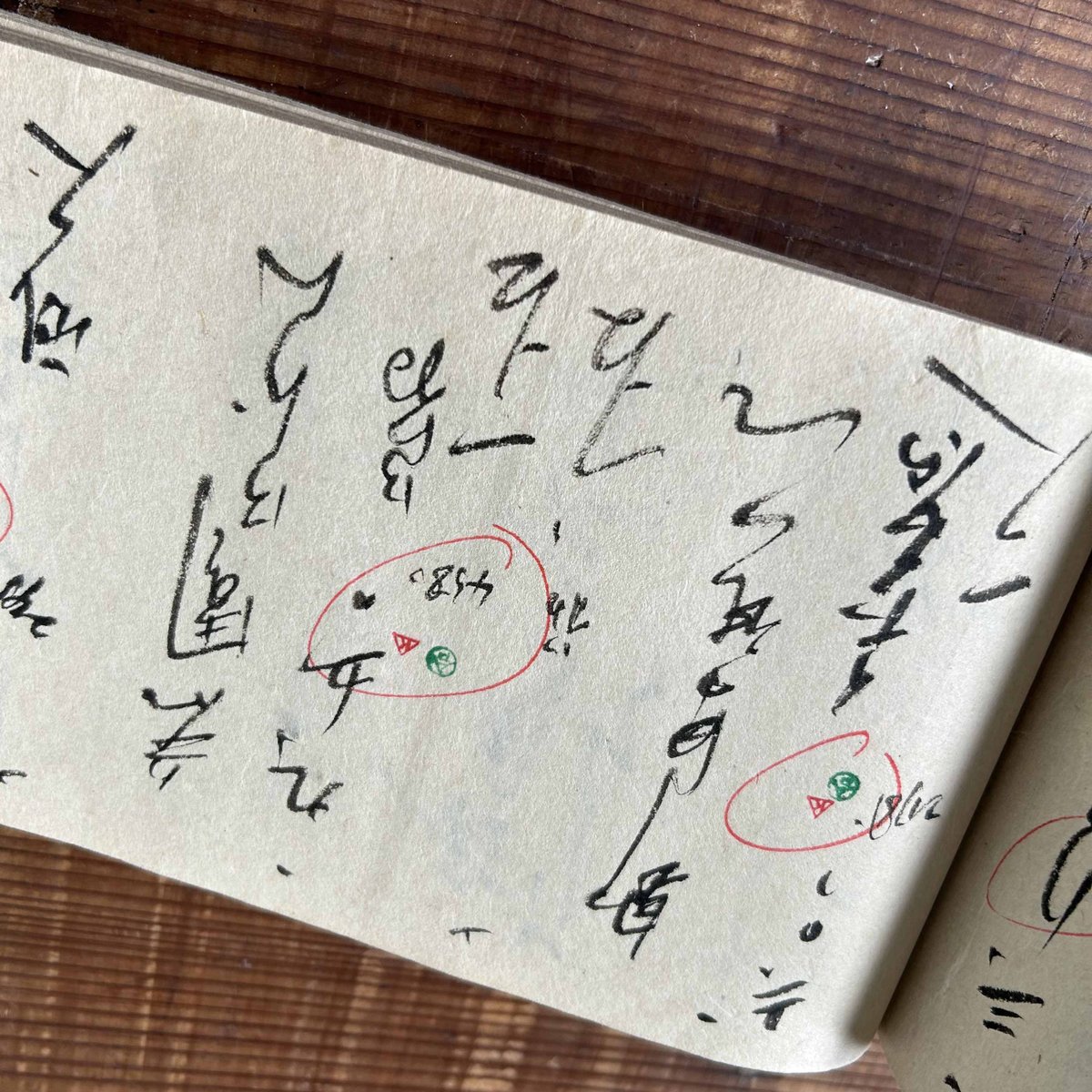 Antique Japanese Ledger with Calligraphy, 1890s for sale at Pamono