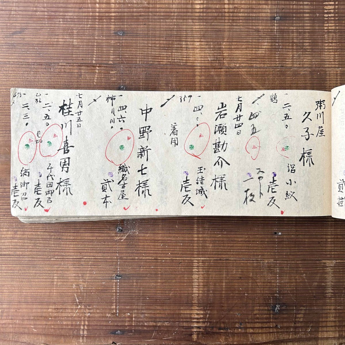 Antique Japanese Ledger with Calligraphy, 1890s for sale at Pamono