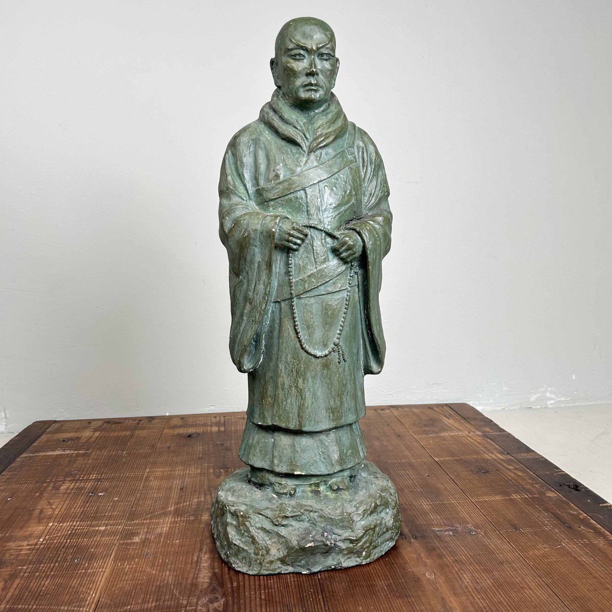 Shinran Buddhist Monk Statue, Taishō Period, Japan, 1920s for sale at ...
