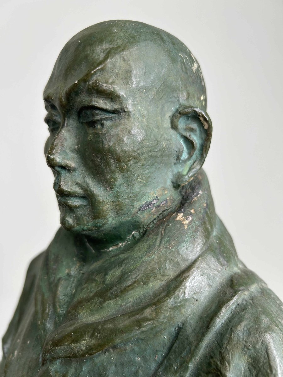 Shinran Buddhist Monk Statue, Taishō Period, Japan, 1920s for sale at ...