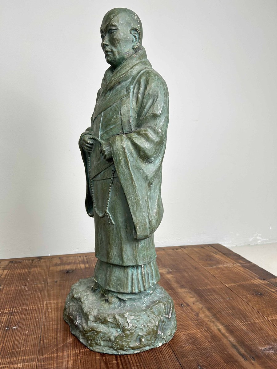 Shinran Buddhist Monk Statue, Taishō Period, Japan, 1920s for sale at ...