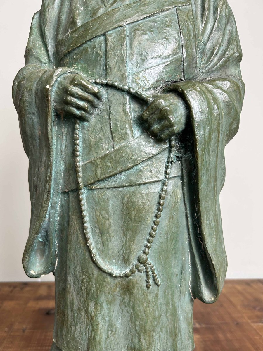 Shinran Buddhist Monk Statue, Taishō Period, Japan, 1920s for sale at ...