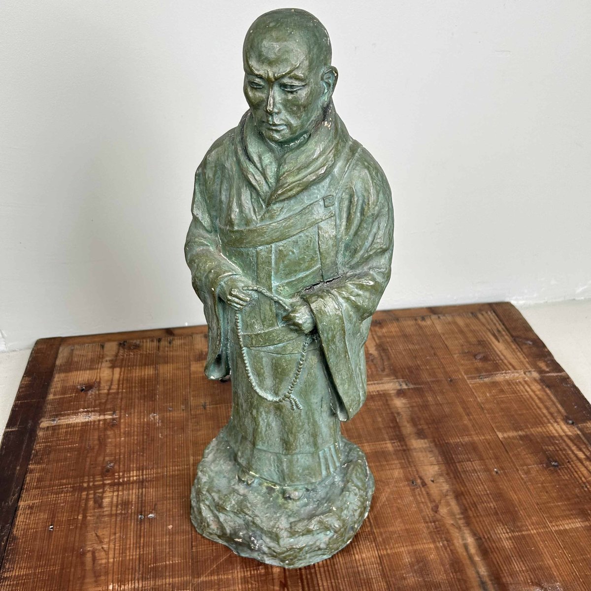 Shinran Buddhist Monk Statue, Taishō Period, Japan, 1920s for sale at ...