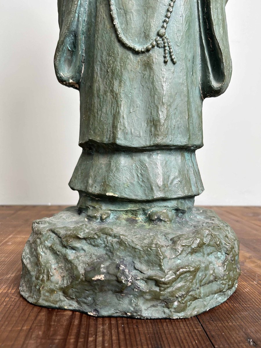 Shinran Buddhist Monk Statue, Taishō Period, Japan, 1920s for sale at ...