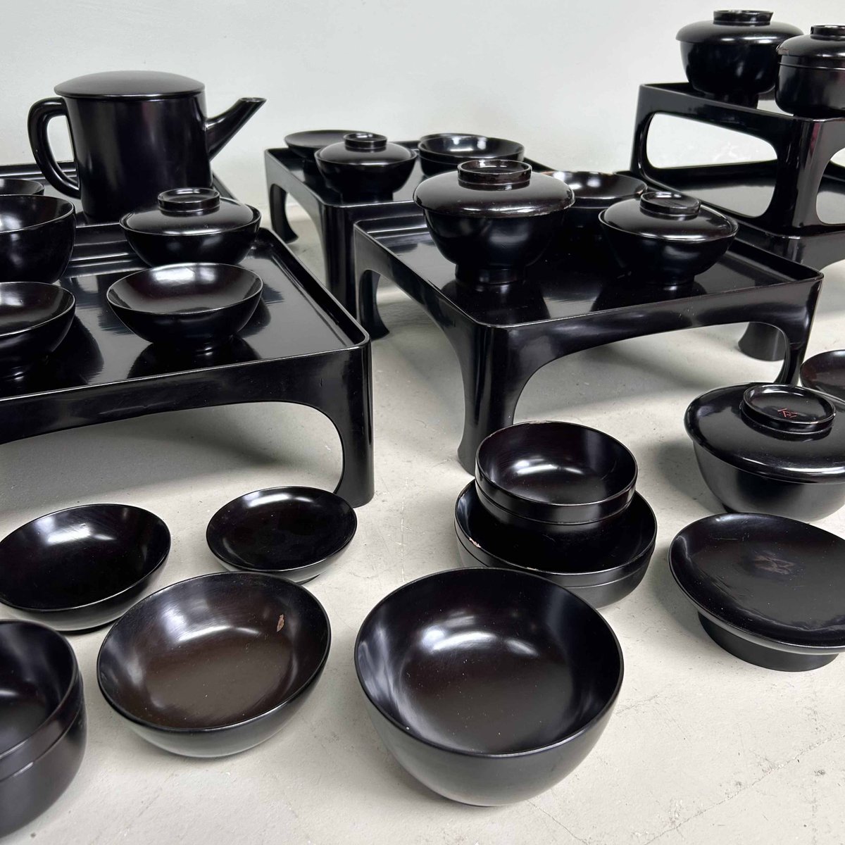 Antique Ceremonial Traditional Lacquerware Set, 1901, Set of 43 for ...