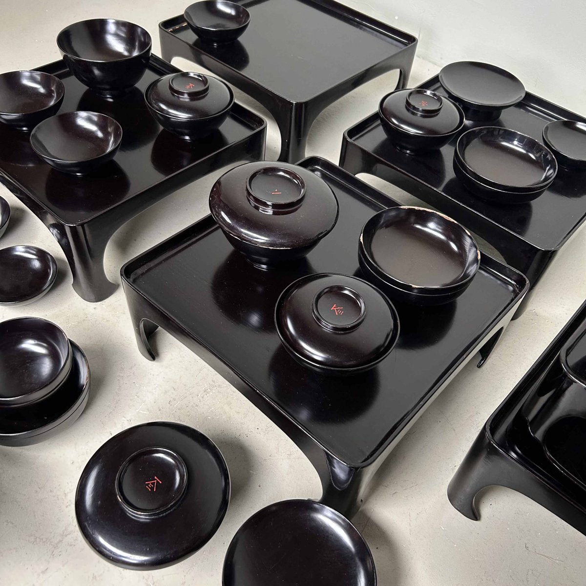 Antique Ceremonial Traditional Lacquerware Set, 1901, Set of 43 for ...