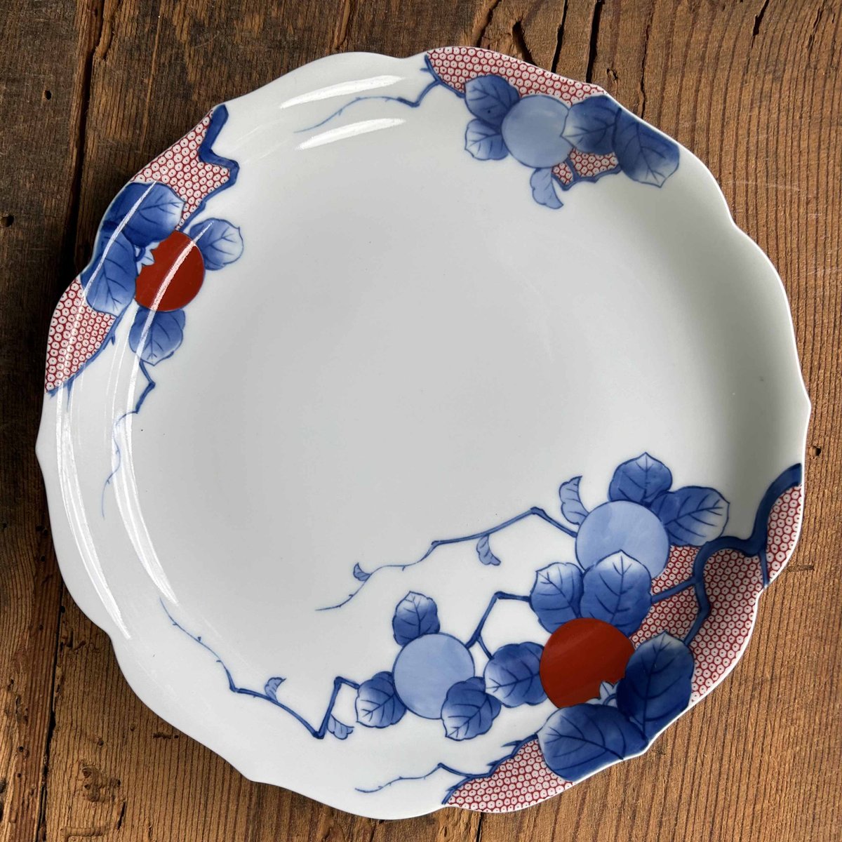 Vintage Plates in Porcelain, 1950s, Set of 5 for sale at Pamono