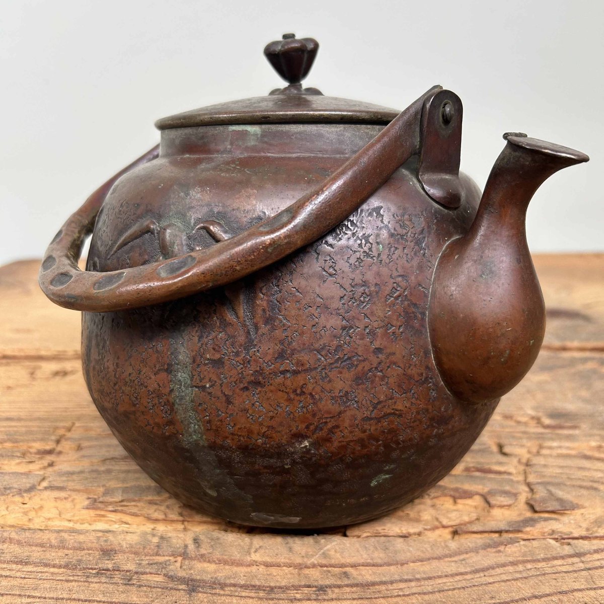 Antique Japanese Copper Teapot for sale at Pamono