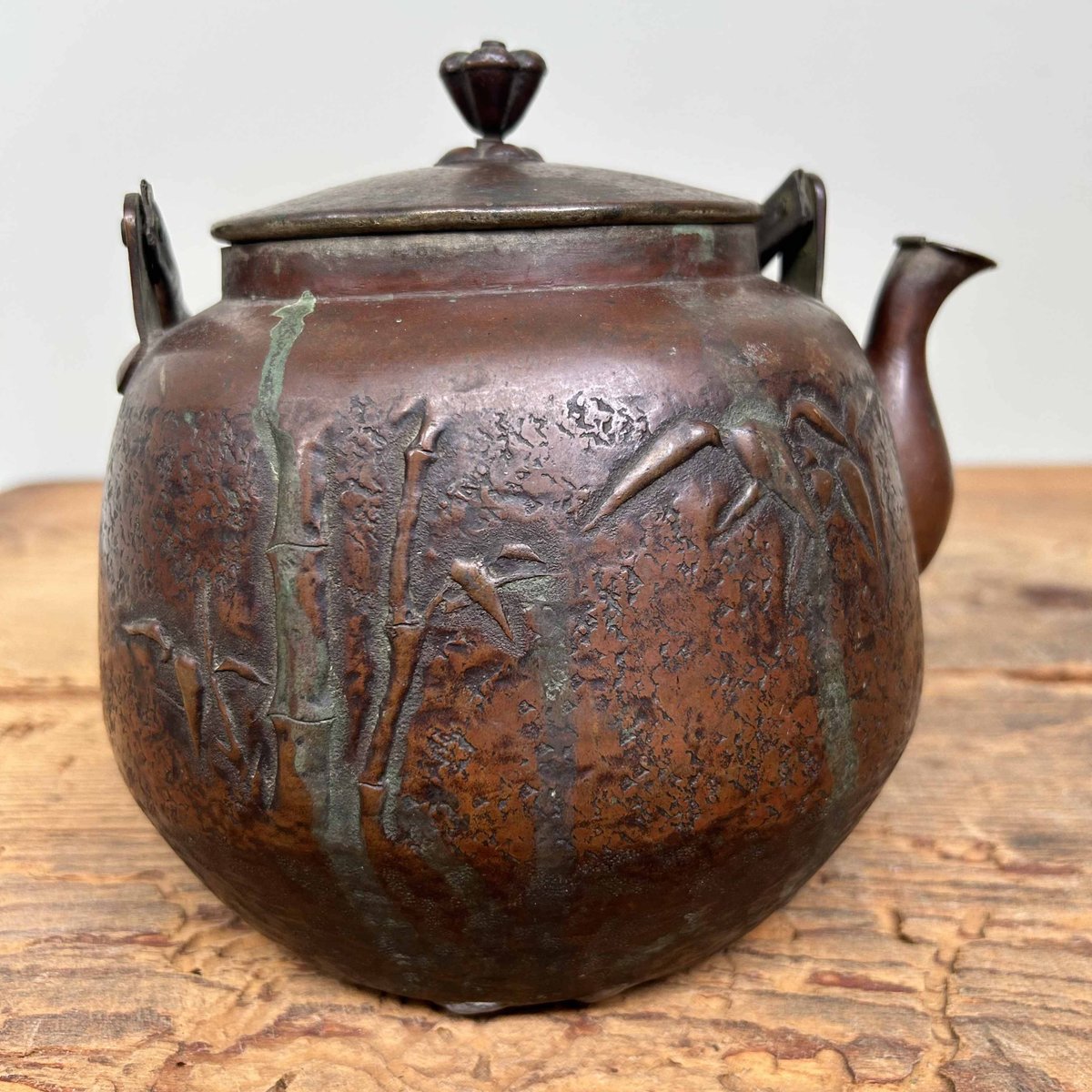 Antique Japanese Copper Teapot for sale at Pamono