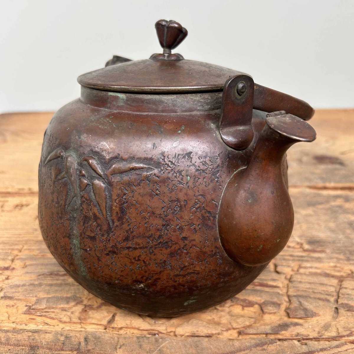 Antique Japanese Copper Teapot for sale at Pamono