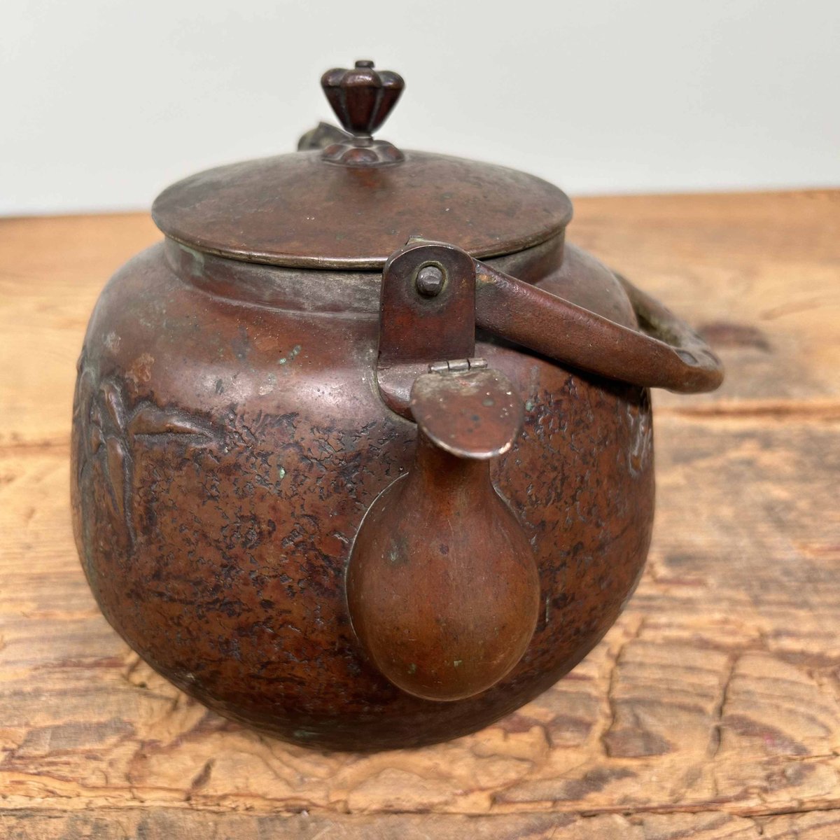 Antique Japanese Copper Teapot for sale at Pamono