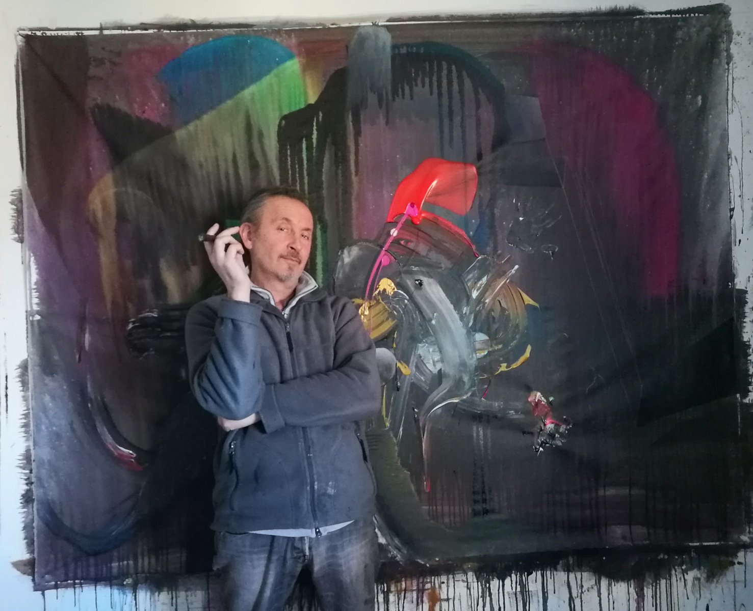 Stefano Mazzolini, Leonide, 2023, Acrylic & Oil on Canvas for sale at ...