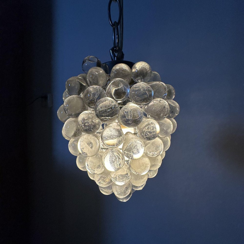 Vintage Grape Hanging Lamp in Glass, 1990s for sale at Pamono