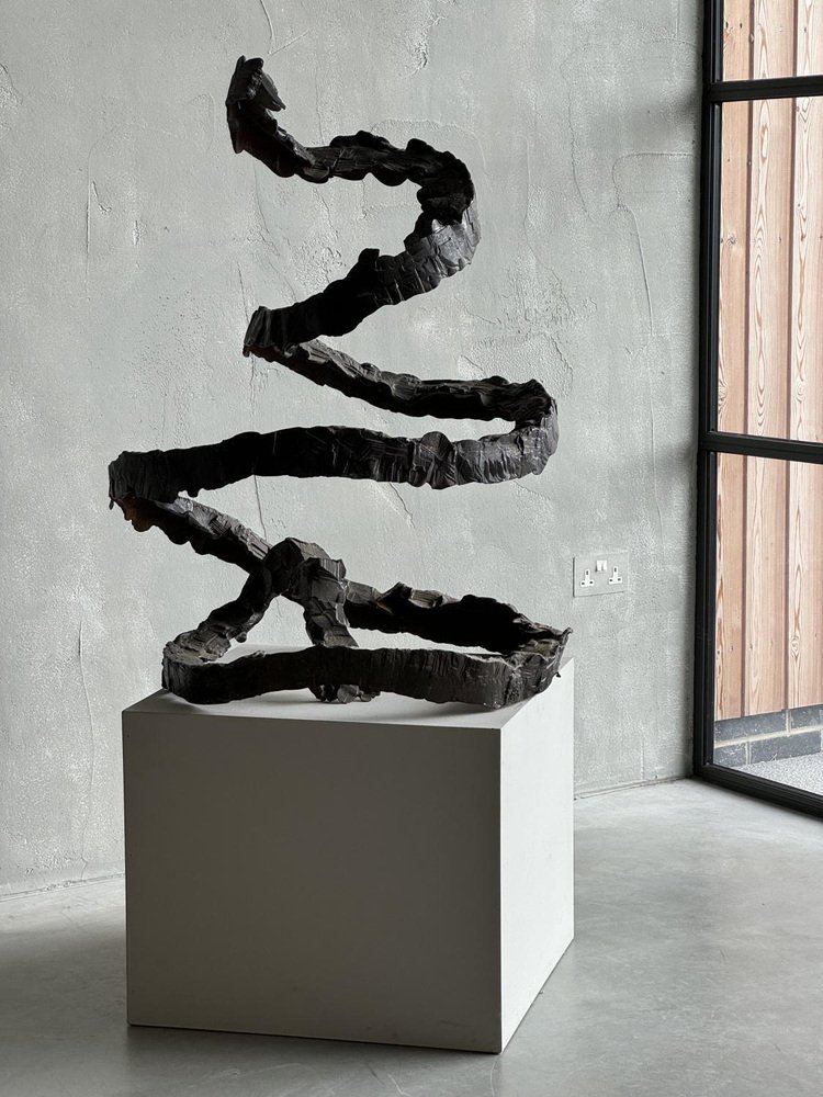 Vintage Italian Brutalist Steel Sculpture, 1970s for sale at Pamono