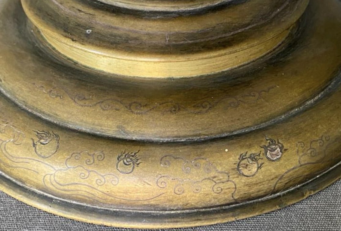 Antique Japanese Inlaid Brass Usubata Vases from Ikebana Flowers, 1860 ...