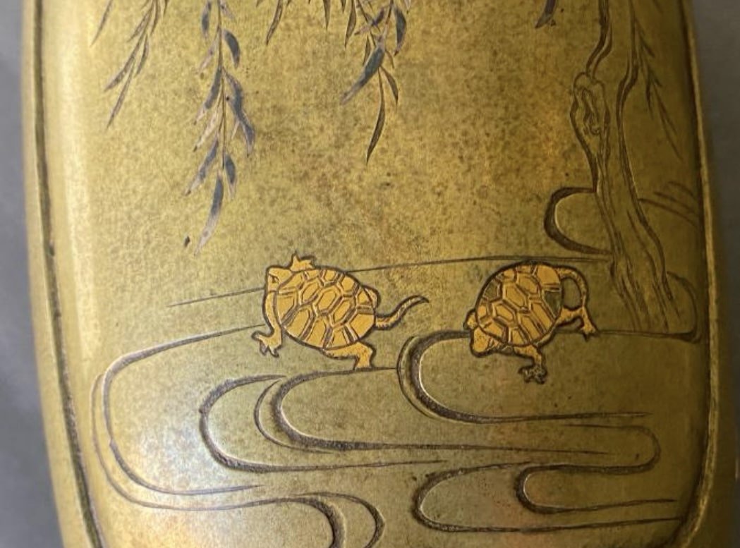 Antique Japanese Inlaid Brass Usubata Vases from Ikebana Flowers, 1860 ...