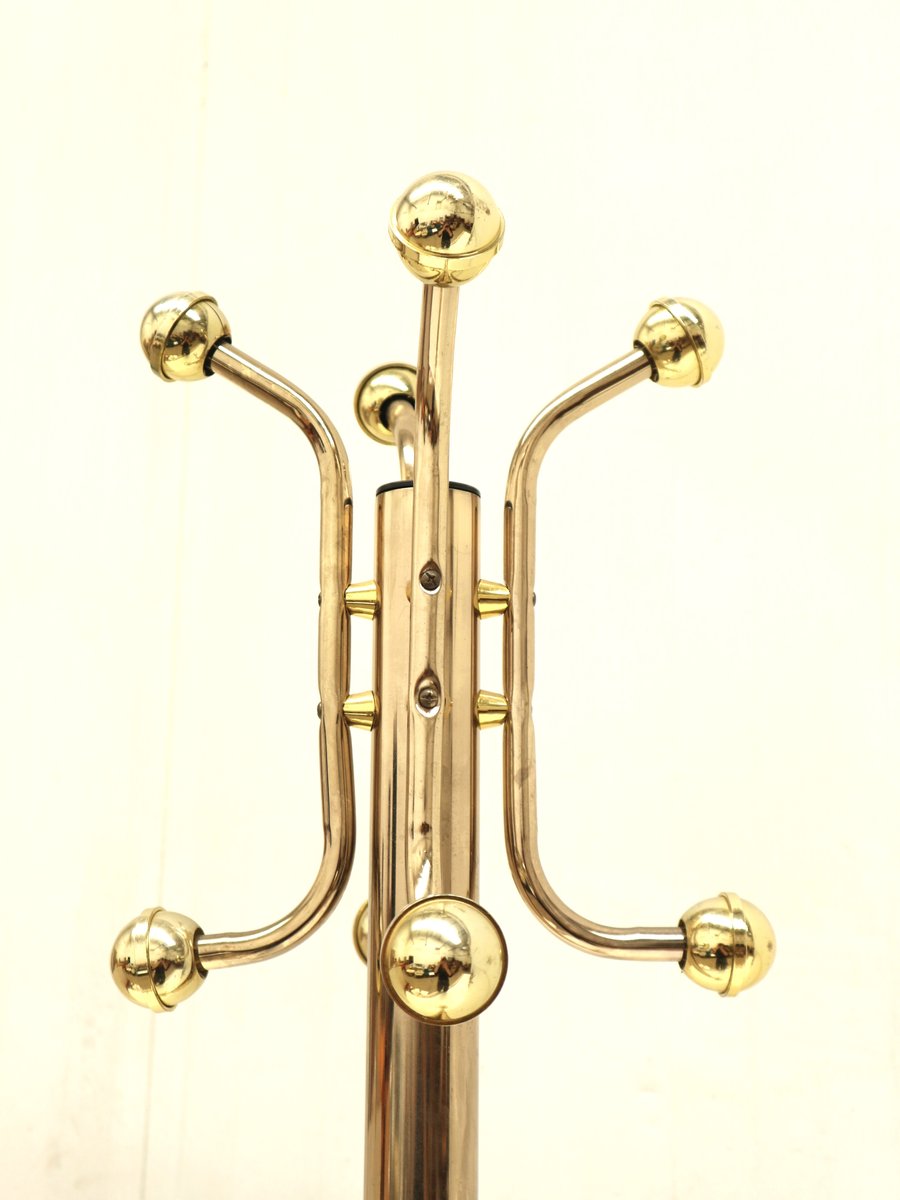 Vintage Hollywood Regency Marble Coat Rack, 1970s for sale at Pamono